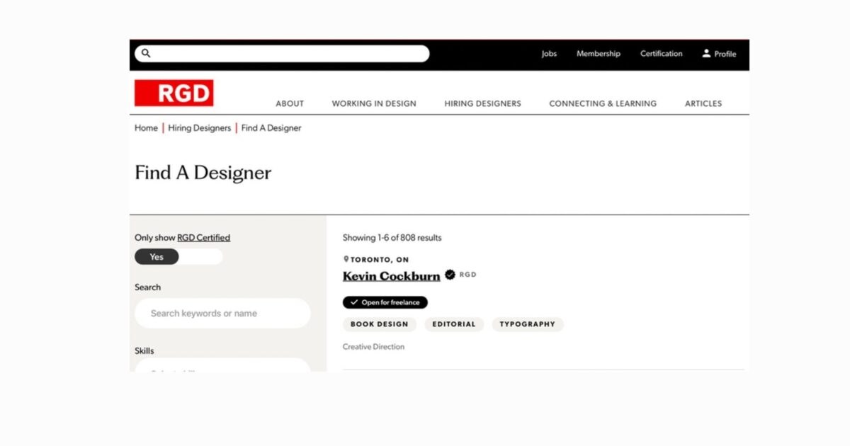 RGD | Focus on Benefits: the RGD Directory lets you showcase your work